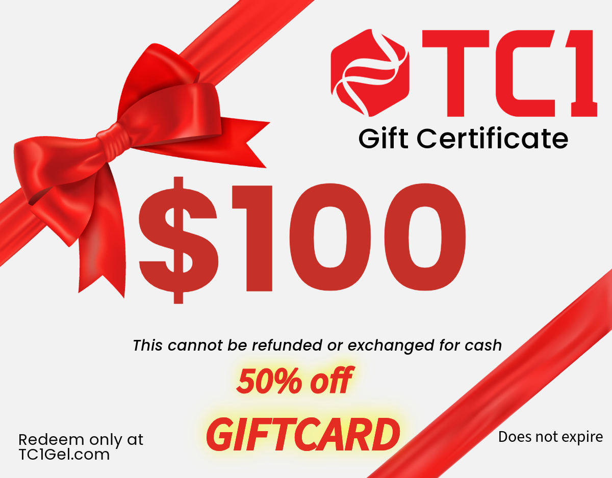 $100 Value Gift Card (E-CARD) – TC1 Gel